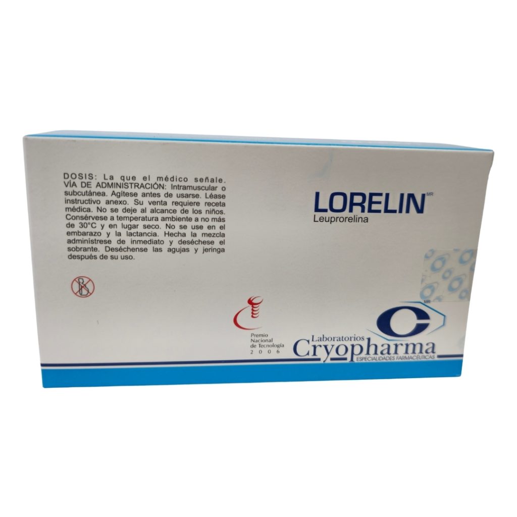 Lorelin 3.75 mg . Suspensión inyectable. – Medicamentos y Especialidades DEUTEN